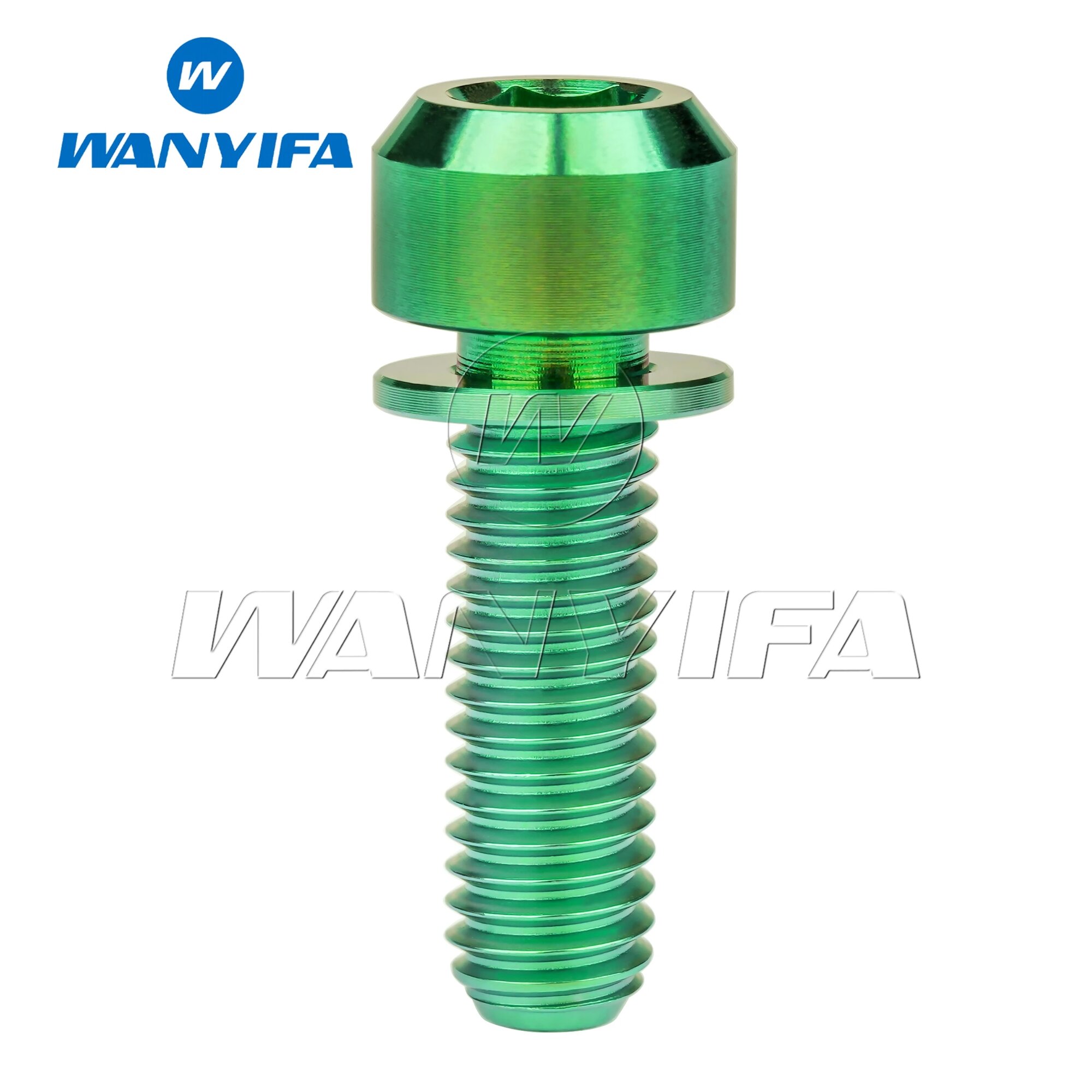 Титановые болты Wanyifa M6x16/18/20/25/30/35 мм для дисковых тормозов Зеленый, Green, 30 мм