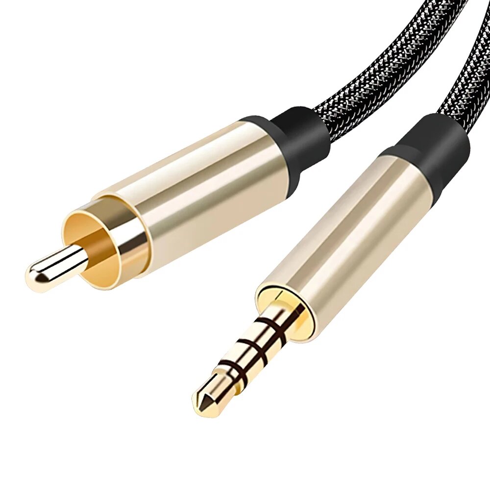 Аудиокабель 3.5 мм - RCA, 1.5 м