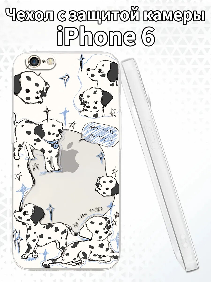 Чехол для iPhone6 с изображением далматинцев