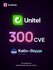 Пополнение мобильного Unitel Кабо-Верде 300 эскудо (CVE) | мобильная связь, prep...