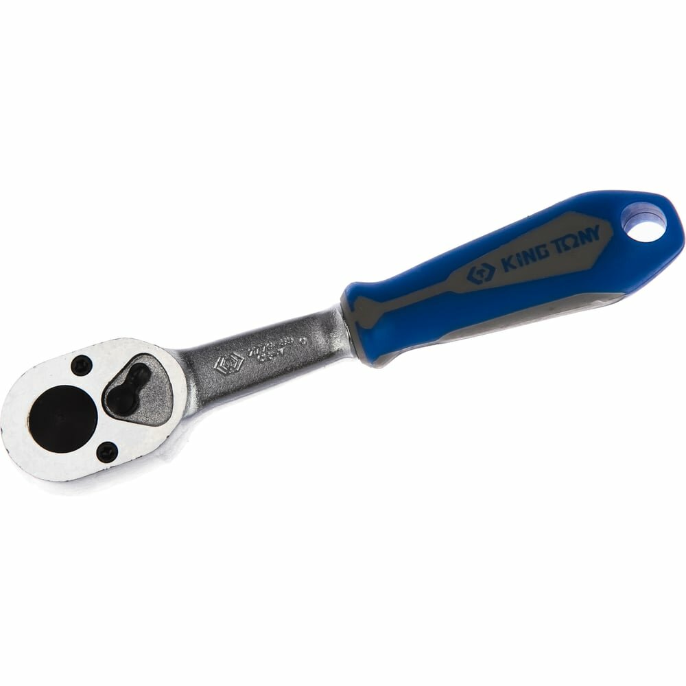Флажковая трещотка с фиксатором 1/4", 140мм, 24 зубца KING TONY 2779-55G