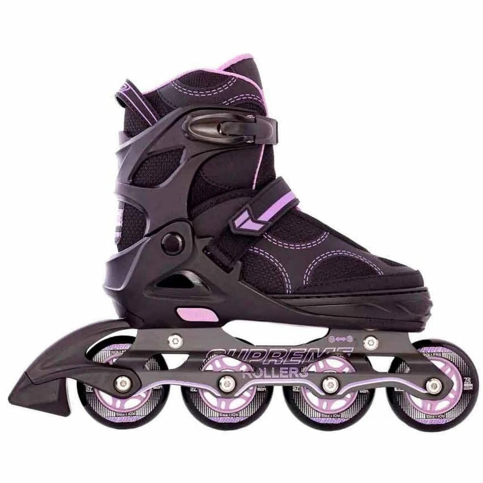 DECATHLON ролики decathlon supreme rollers venice, черный/фиолетовый, размер 39/42