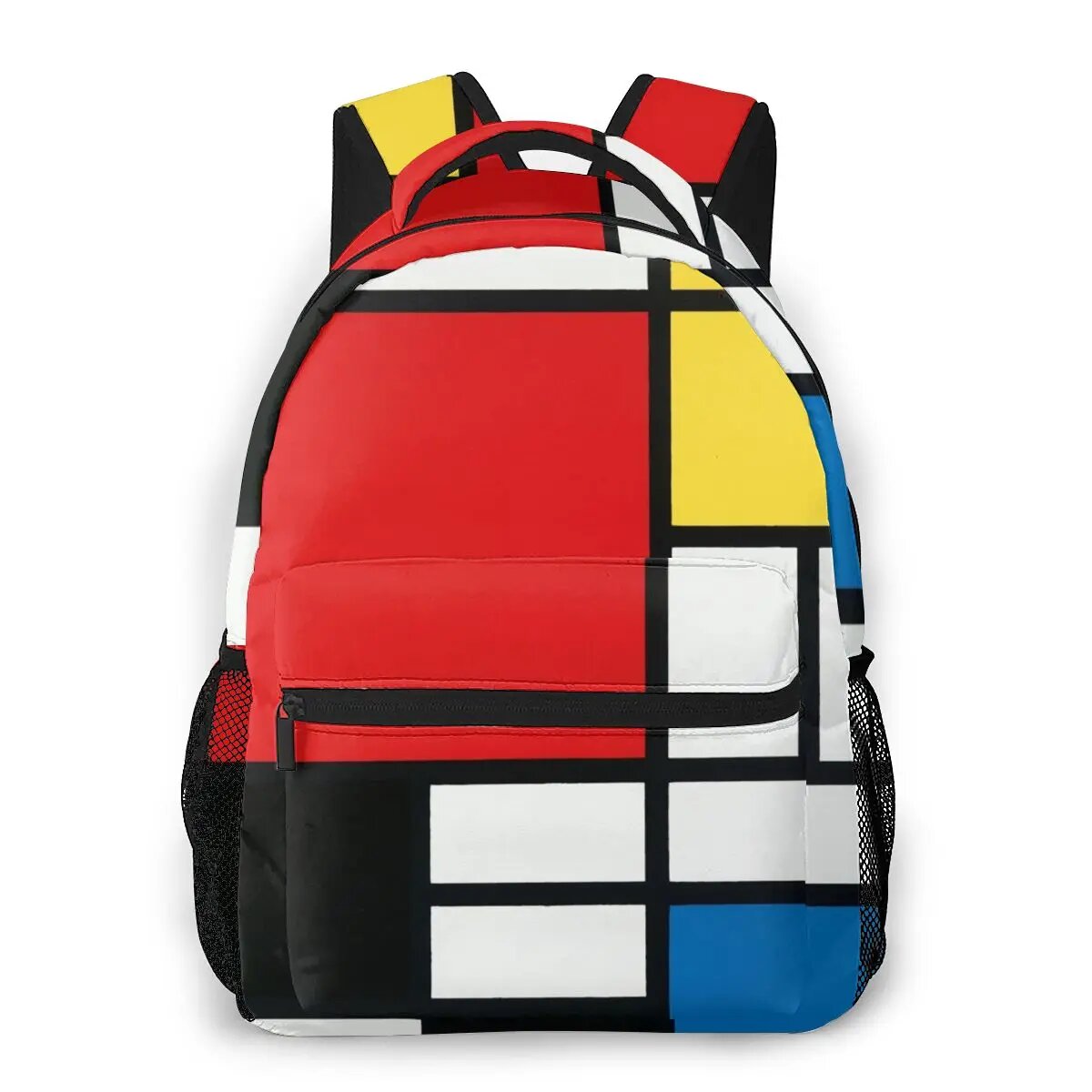 Рюкзак Piet Mondrian, школьные ранцы, повседневная сумка через плечо для девочек-подростков, дорожные сумки
