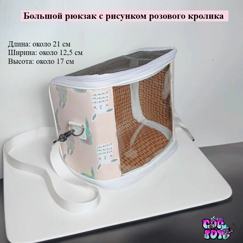 Дышащая прозрачная сумка-рюкзак для переноски птиц и мелких животных, для попугаев, кур, хомяков, ящериц