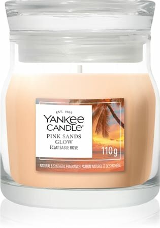Свеча Yankee Candle Pink Sands Glow Signature, розовый, 110 г