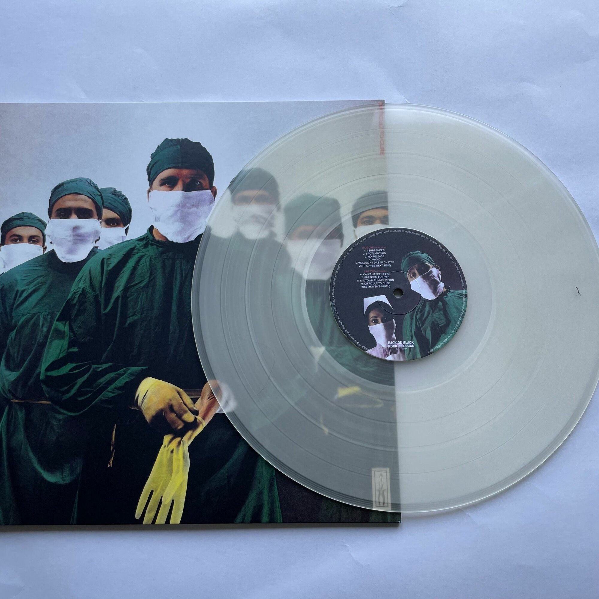 Винтажная виниловая пластинка LP Rainbow Difficult To Cure (Европейский Союз 2010) (Прозрачный Винил)