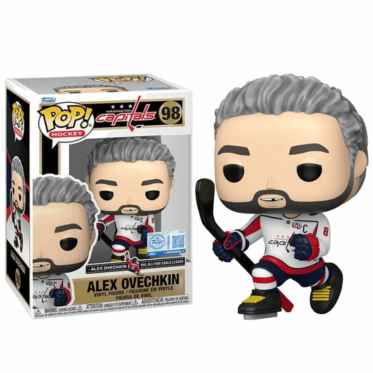 Фигурка Funko POP Alex Ovechkin Washington Capitals (Эксклюзив) из Hockey NHL / Александр Овечкин Вашингтон Кэпиталз из Хоккей НХЛ, Фанко ПОП