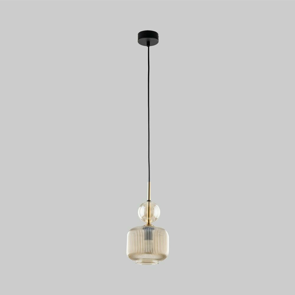 Подвесной светильник со стеклянным плафоном TK Lighting 11038 / подвесной свеильник / Sophia Cognac.