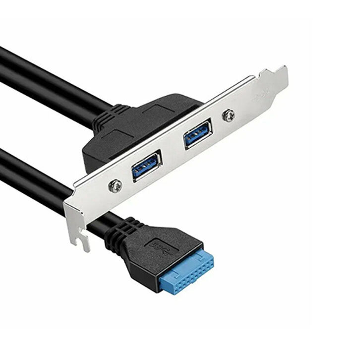 Планка USB-A*3.0 2 порта Af 10Гб на IDC20F Orient C089-10 вывод USB3.0 материнская плата корпус ПК - 0.3м