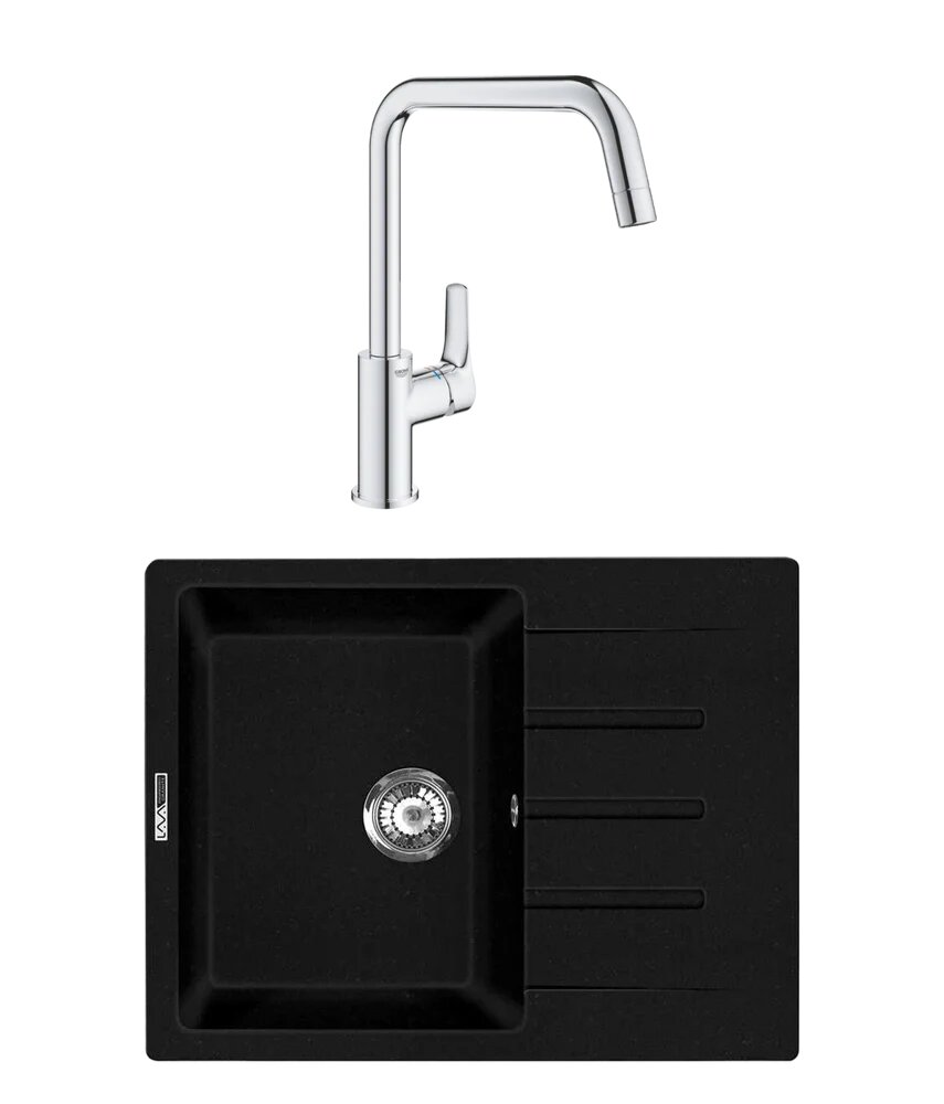 Комплект Мойка Lava L1. LAV / Смеситель Grohe Eurosmart