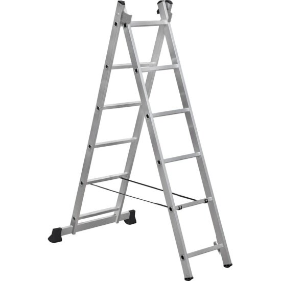 Двухсекционная лестница Gigant 6 ступеней L-02 2х6