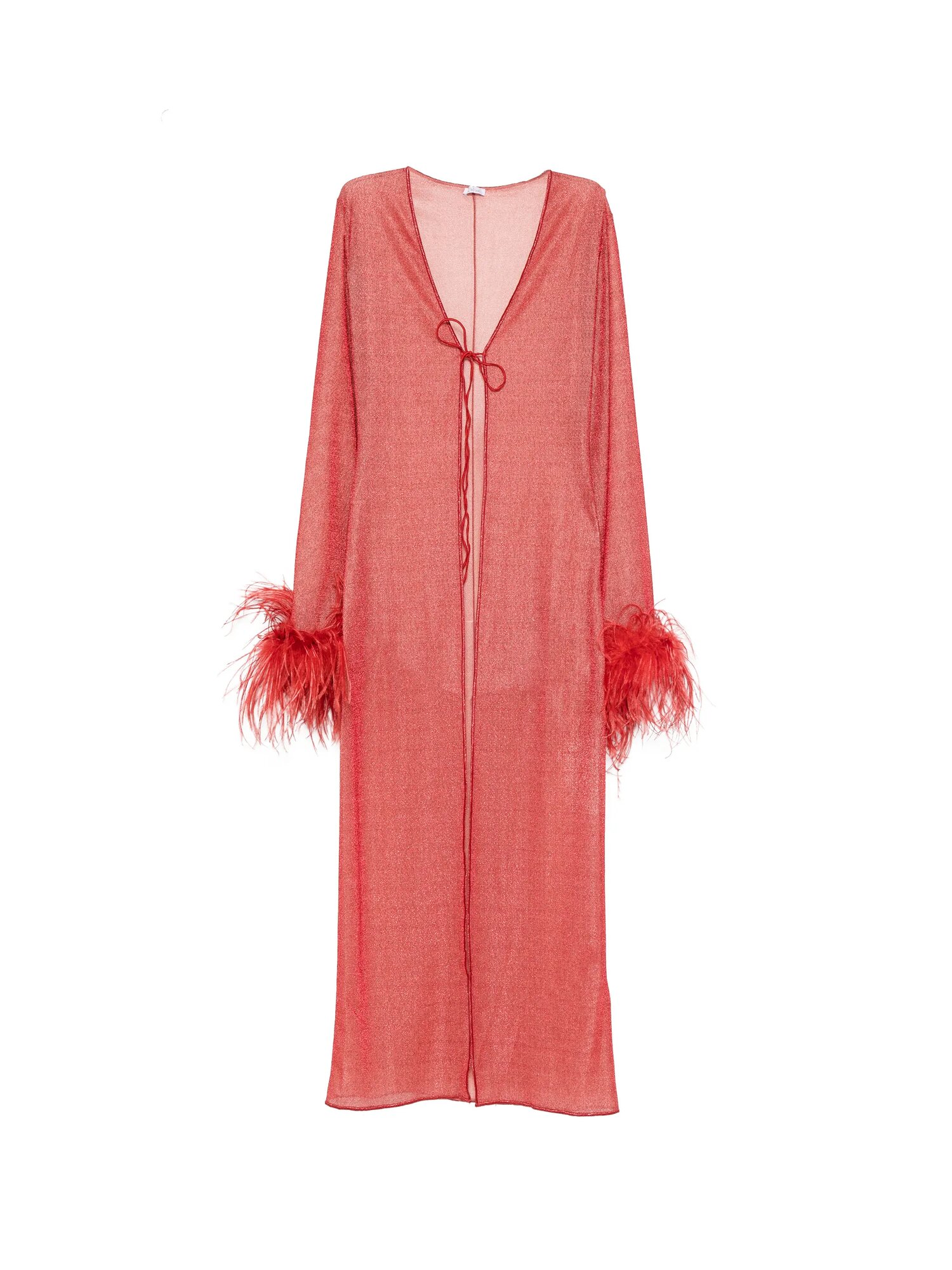 Накидка Feather-trim beach cover-up