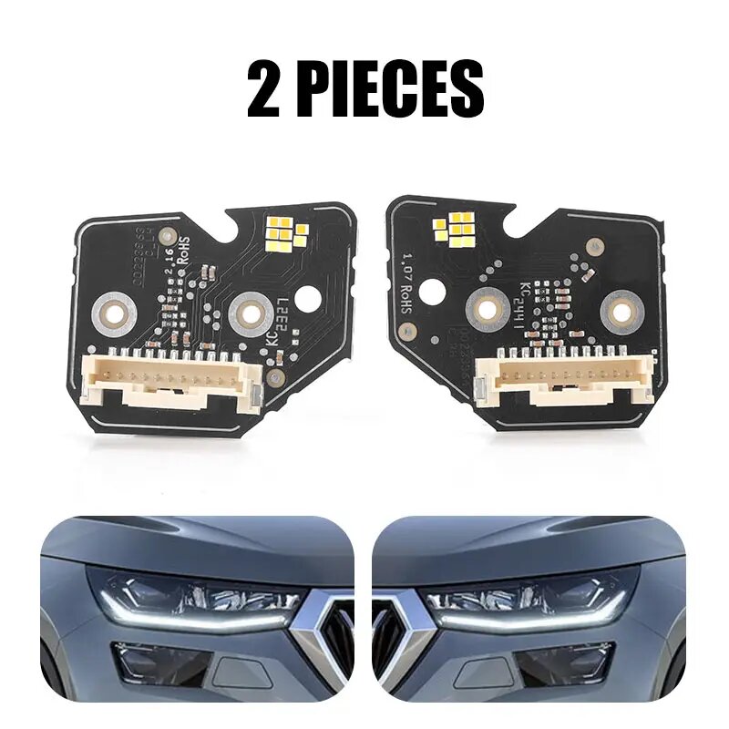 2 шт. белые светодиодные модули Angel Eye для дневных ходовых огней для Volkswagen Skoda Kodiaq 2022 2023 2024 566941645 566941646