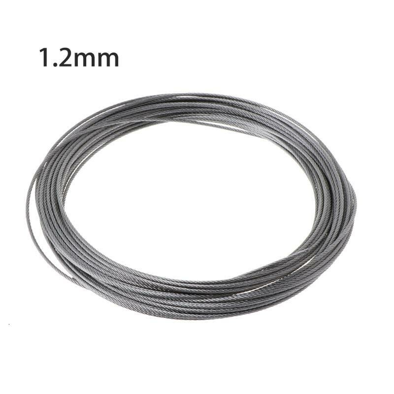 Стальной трос мягкий 10 м, 0.5–3 мм, 1.2mm
