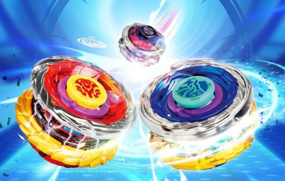 Beyblade Burst Arena 3 волчка, 2 пускателя, арена 40см, Китай — фото 1