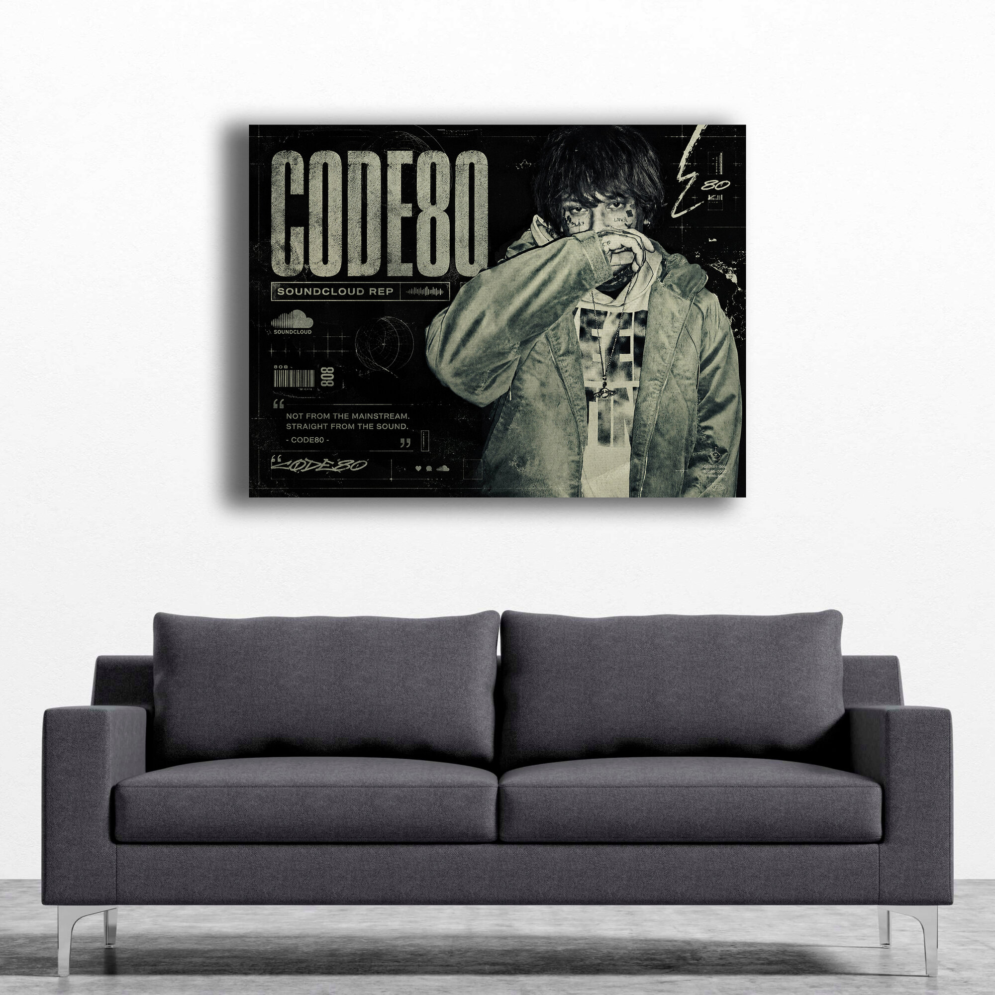Картина на холсте Code80 Код 80 Code10 / 40*60