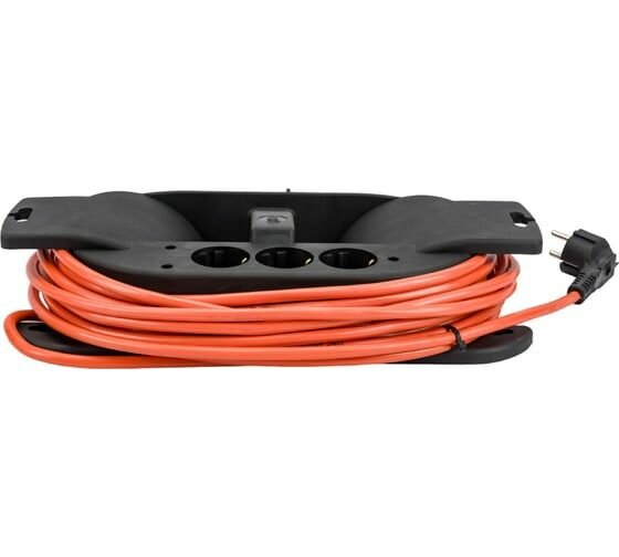 Удлинитель на каучуковой рамке Gigant Professional с/з КГ 3х2,5 4000Вт 3 розетки 10м 80052