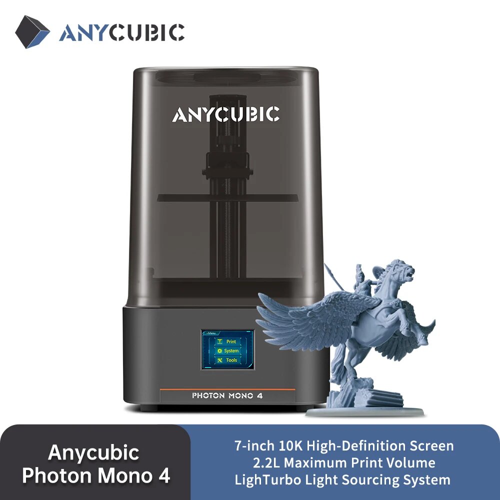 ANYCUBIC DLP SLA LCD 3D-принтер Высокоскоростной UV-резиночный 3D-принтер Машина для мойки и отверждения Photon Mono M7, M7 Pro, M5s Pro, Photon P1