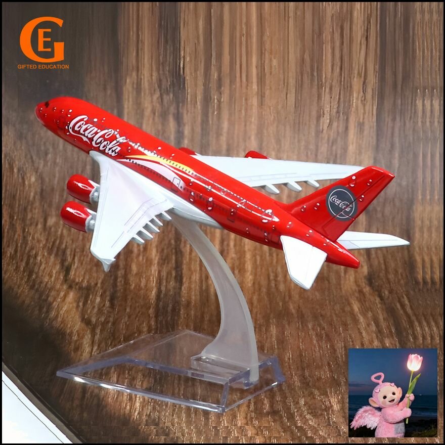 Коллекционная Модель Самолета Аэробус 380 Авиалиний COLA Cool - Металлическая Модель, Подарок Авиалюбителю