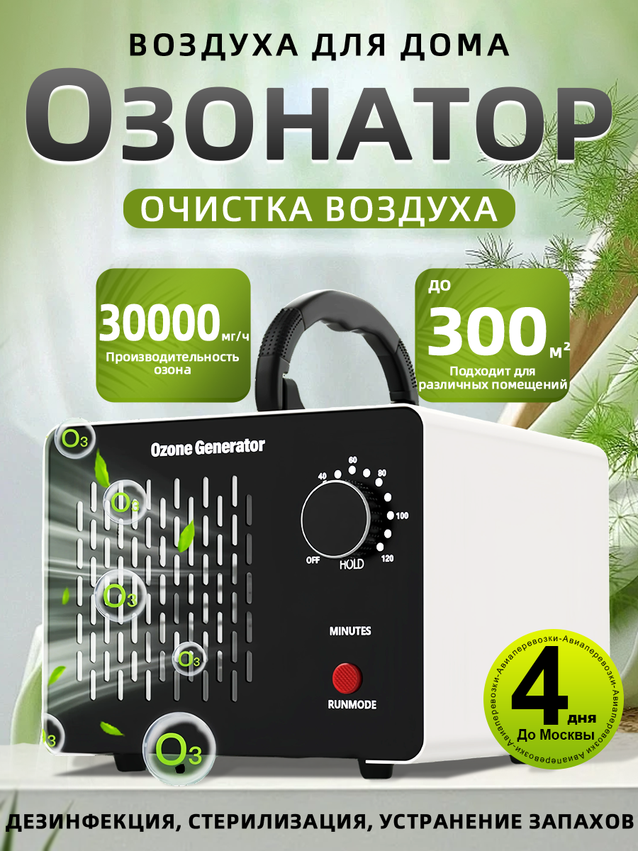 Purenozo Озонатор воздуха для дома, Дезинфекция, устранение запахов и антибактериальная защита