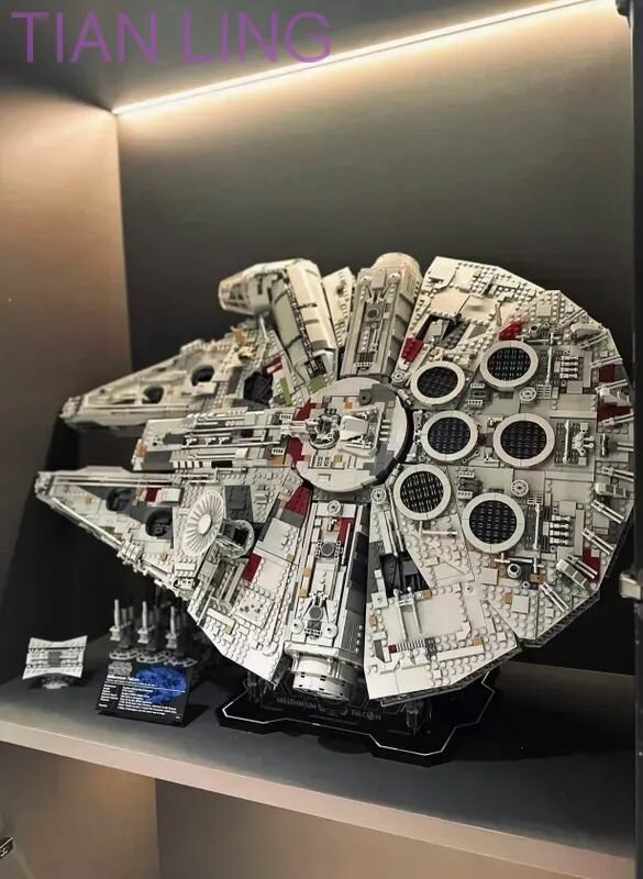 Конструктор Сокол Тысячелетия Звездные войны, Космический корабль Star Wars UCS, Подарок для мужчин и взрослых, 8811деталь,