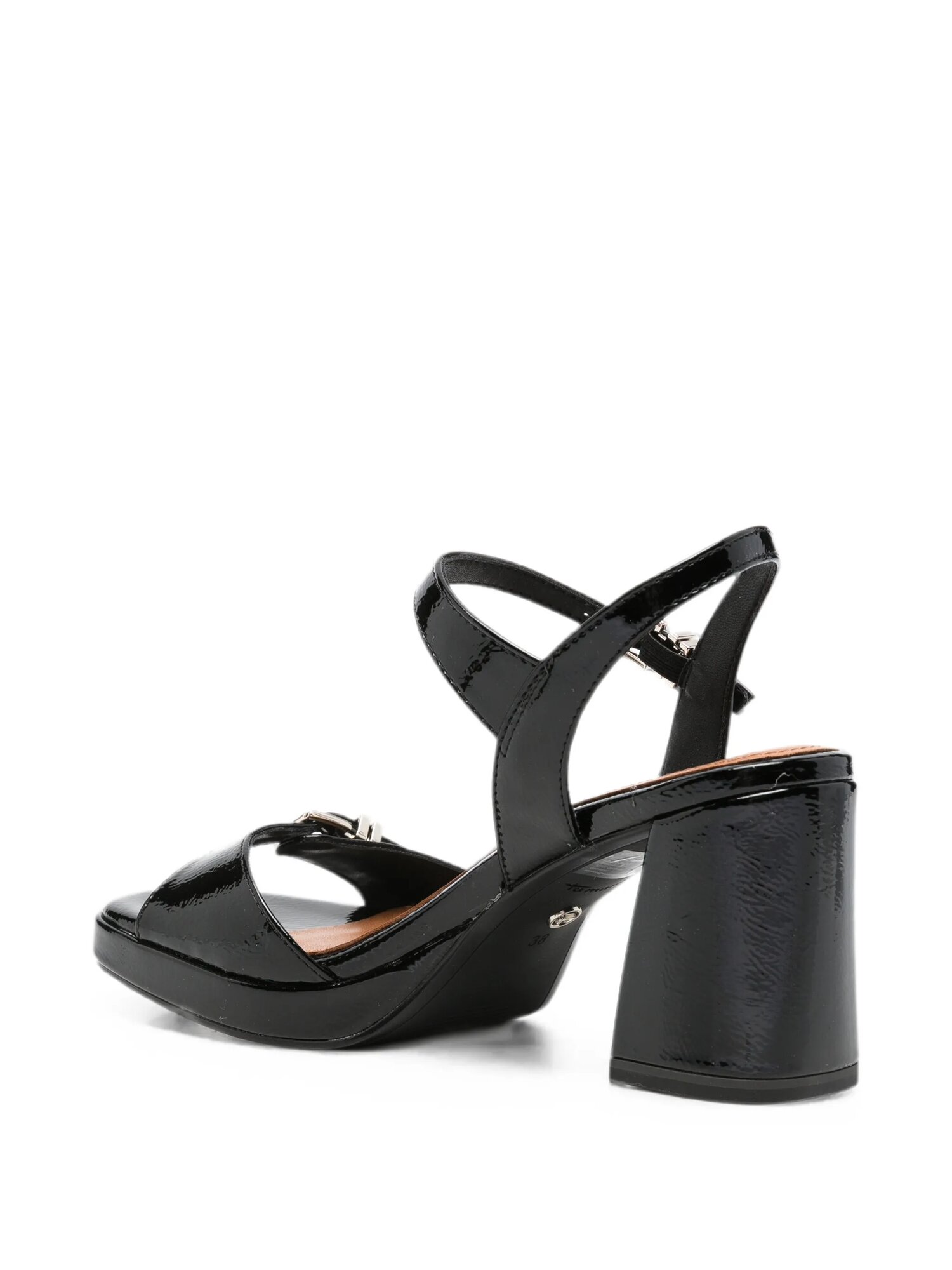 Босоножки Tamaris Buckled block-heel sandals, размер 39 EU, черный — фото 1