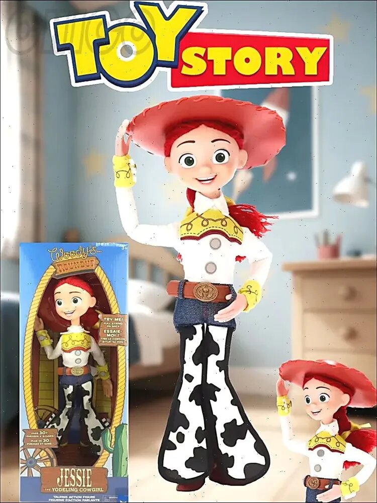 Говорящая кукла История игрушек Дисней Jessie (31 см) — интерактивная фигурка,