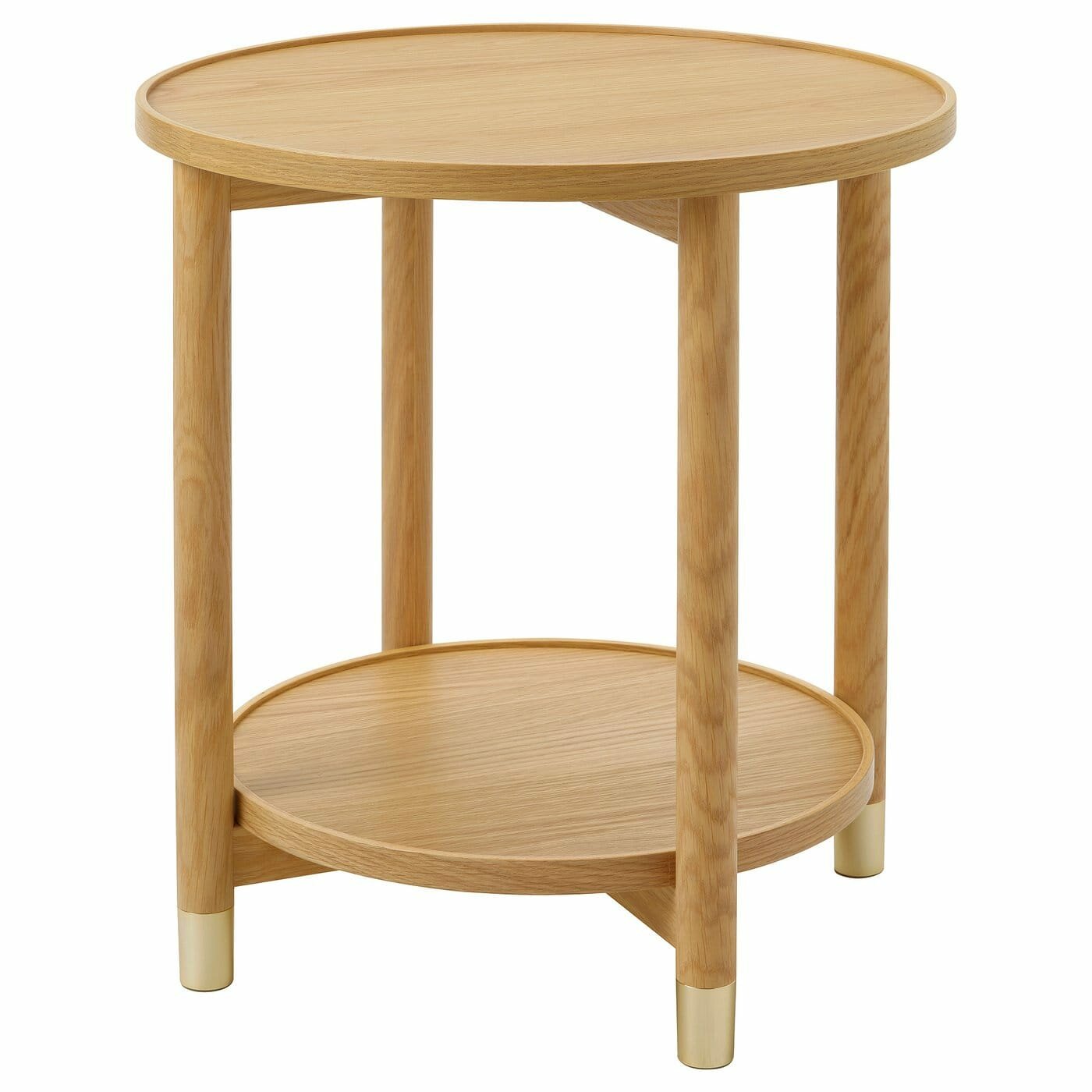 Приставной столик IKEA VALN S 806.280.35, дубовый шпон
