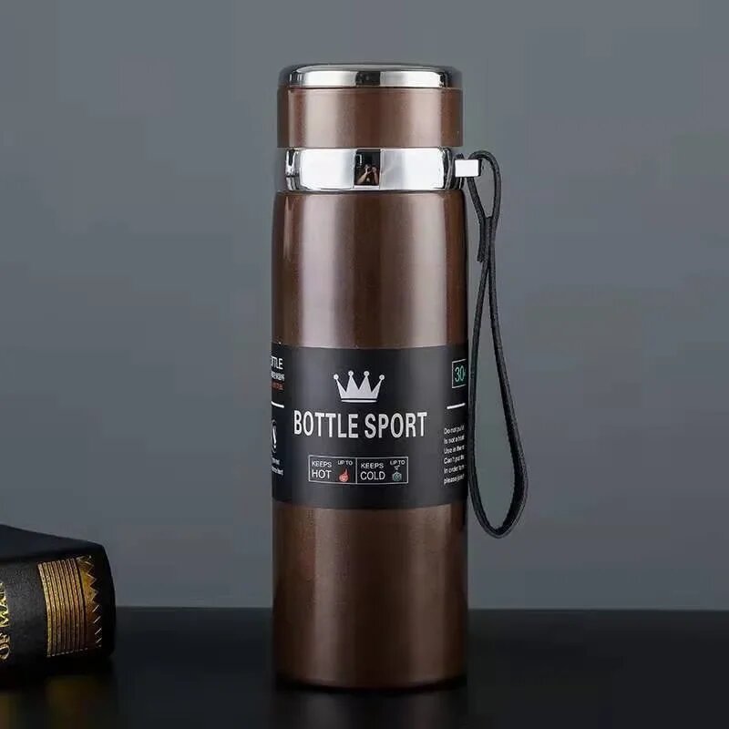 Термос 1 л из нержавеющей стали Коричневый, Coffee