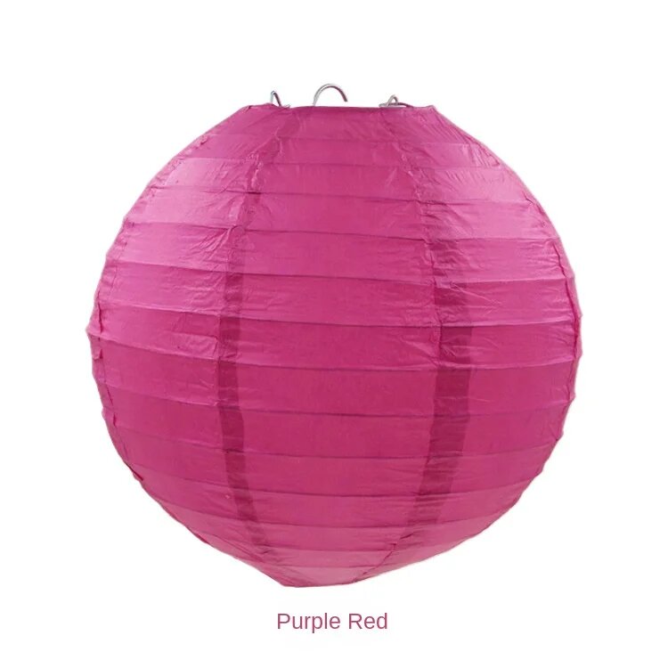Бумажные фонарики merylover 35 см purple red