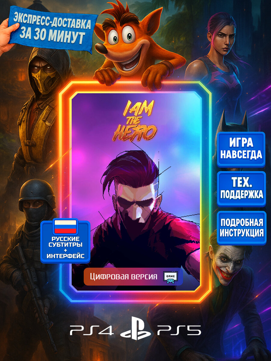 I Am The Hero PS4/PS5 | Моментальная доставка | Русские субтитры и интерфейс | Аркада