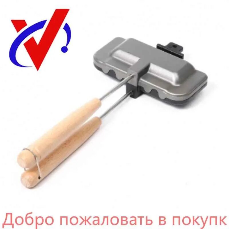 Бутербродница HH-00054 1000 Вт, коричневый, 1 порция, алюминий, Китай