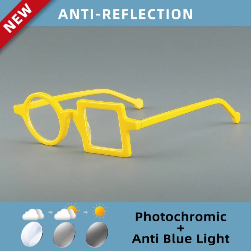 EYORA асимметричные очки для чтения из ацетата C3-Photochromic, +200