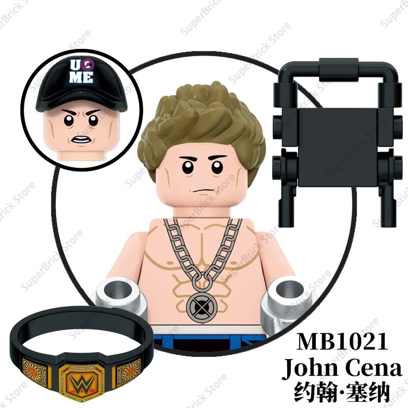 CyunSing мини-фигурки WWE Wild Gladiator ROCK, Big Show, Джон Кена Черный, Without Box