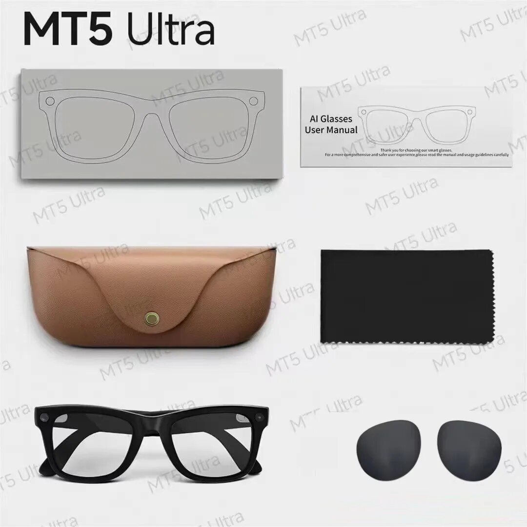 TABBY CAT MT5 Ultra Умные очки с камерой brown