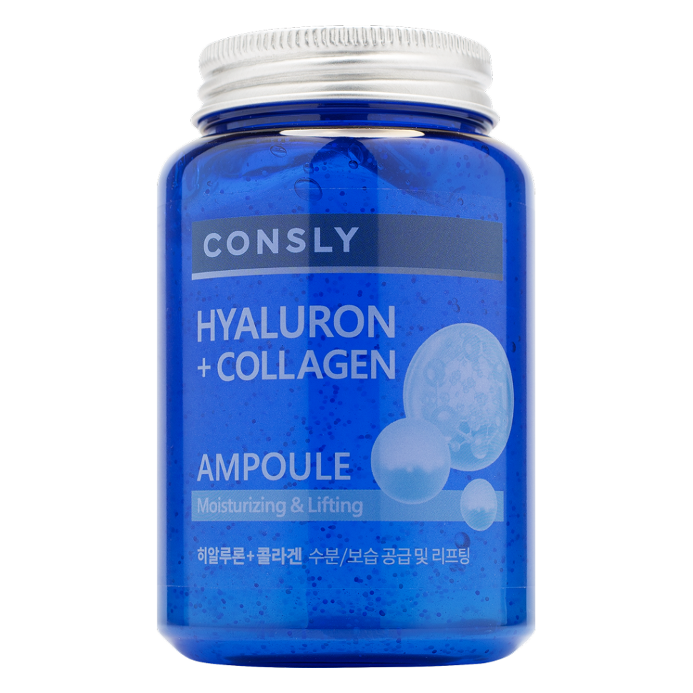 Многофункциональная сыворотка с гиалуроновой кислотой 250 мл Hyaluronic Acid & Collagen All-in-One Ampoule Consly/Консли