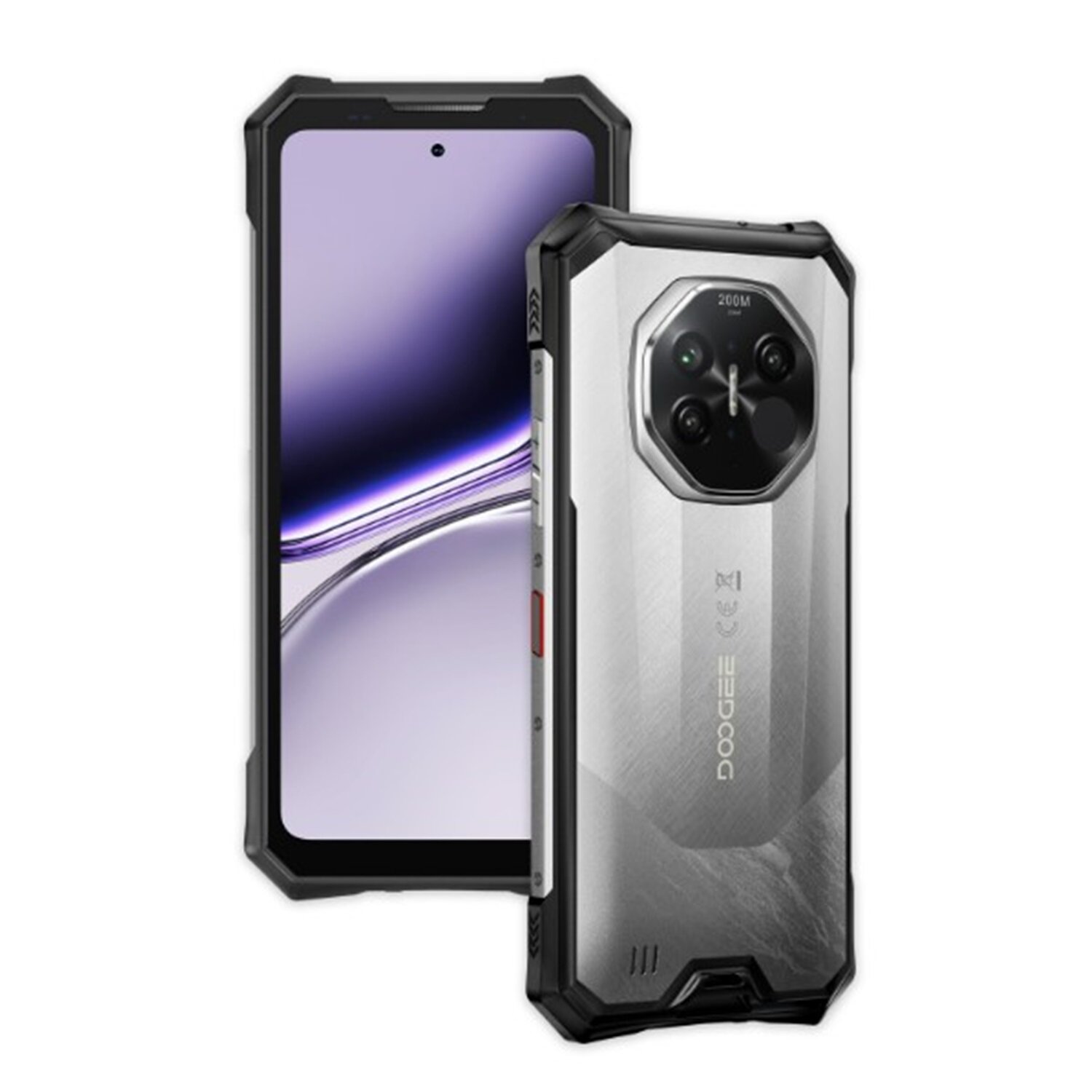 DOOGEE S300 Plus Термозащищенный телефон 5G, 12 ГБ ОЗУ, 6,78-дюймовый экран, 11000 мАч — Черный/Серебристый/Фиолетовый
