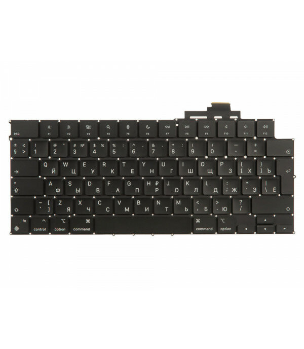 Клавиатура MacBook Air 13 15 M2 M4 A2681 A2941 A3113 A3114 A3240 A3241 Mid 2022 Early 2024 Г-образный Enter Midnight РСТ