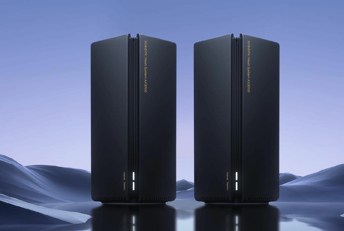 Mesh-система Xiaomi AX3000 Wi-Fi 6, комплект 2 роутера, черный