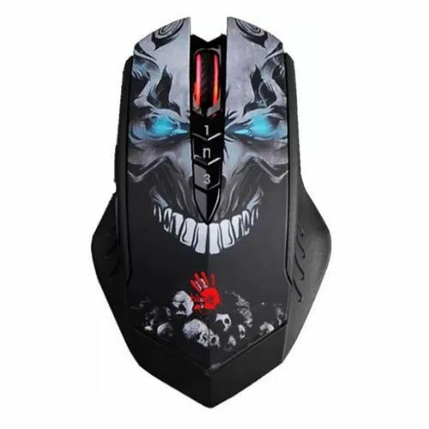 Мышь A4Tech R80 Skull, игровая, беспроводная, оптическая, 5000 DPI, подсветка, 8 кнопок