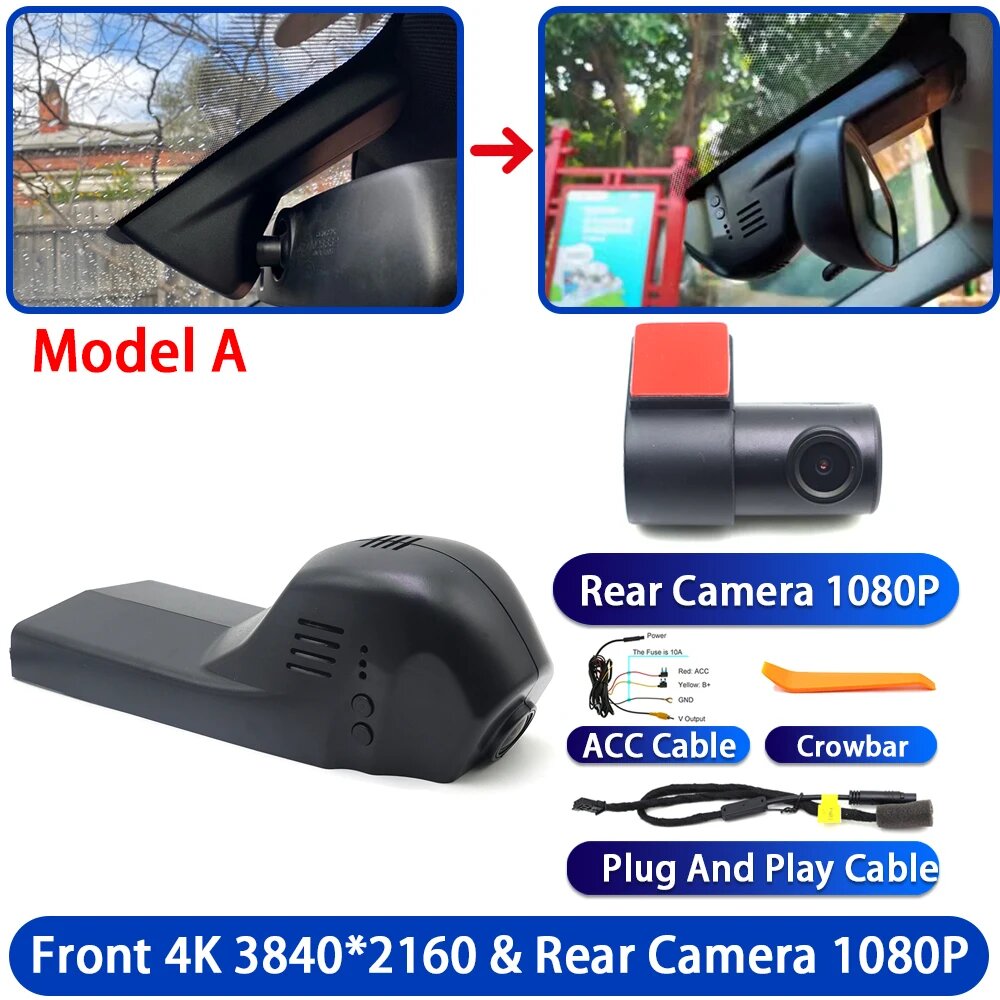 Видеорегистратор 4K UHD для BMW 1, 2, 5 серии F20 F21 F40 F52 F22 F23 M2 F87 M1 F10 F11 F07, Plug and Play