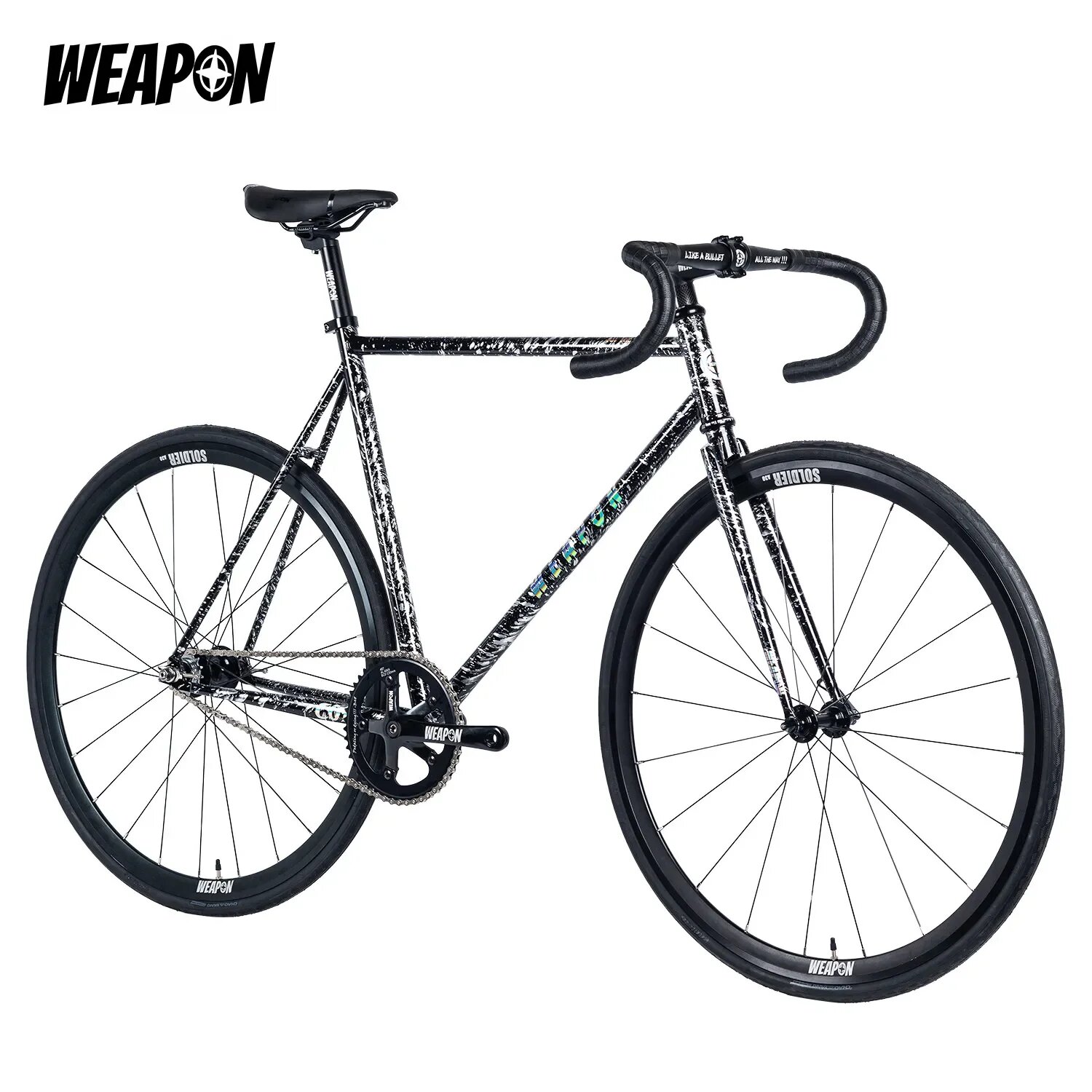 Велосипед C01 Complete Fixed Gear Fixie с рамы из хромомолибденной стали, винтажной вилкой, однокоробочным трансмиссией Track Bike