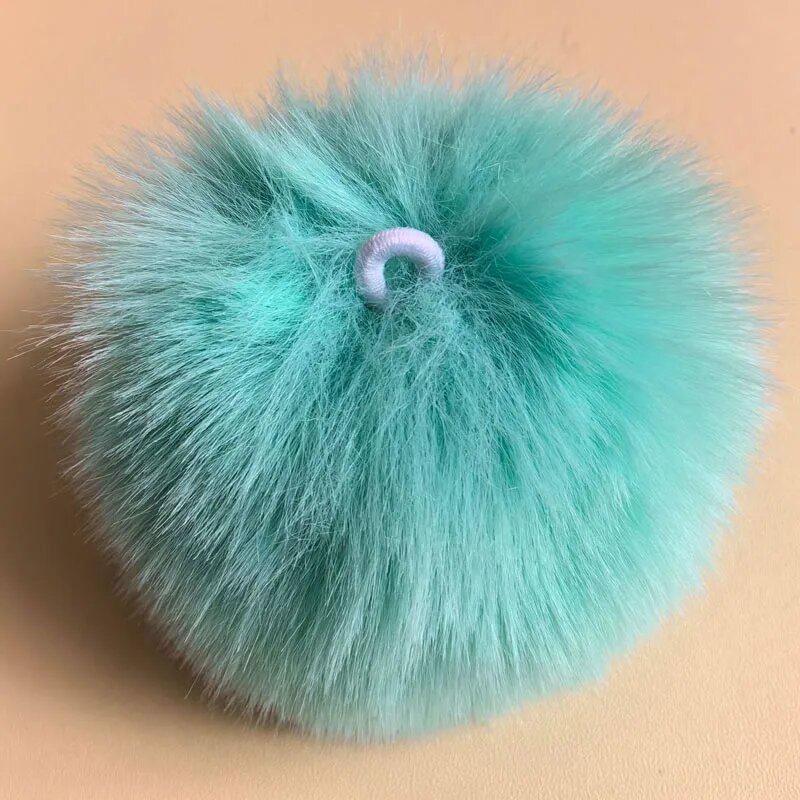 5 шт. помпонов SUMOORL 7-8 см искусственный мех mint green