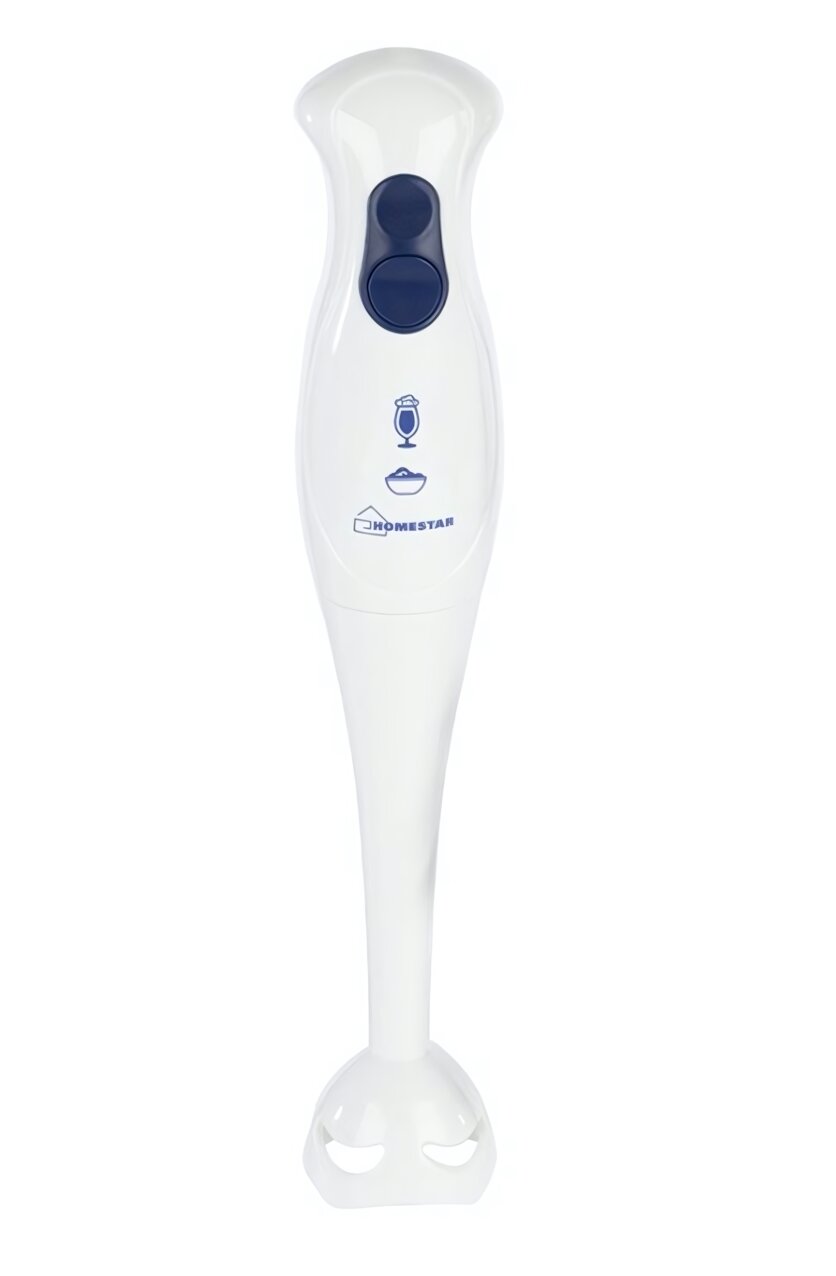 Блендер погружной HOMESTAR HS-2016, 300 Вт, 1 скорость, пластиковый корпус, белый