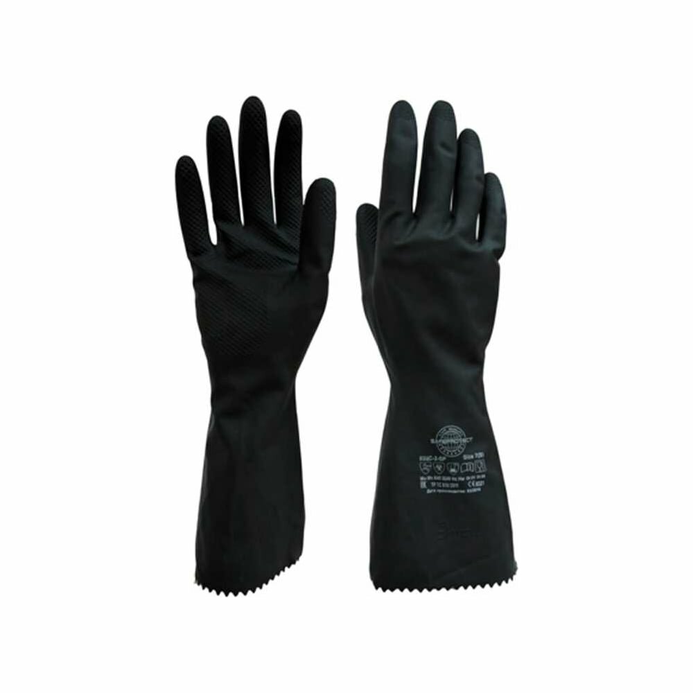 Перчатки Safeprotect КЩС-2-SP (латекс, толщина 0.35 мм, длина 300 мм) р 9 (L) 03032L