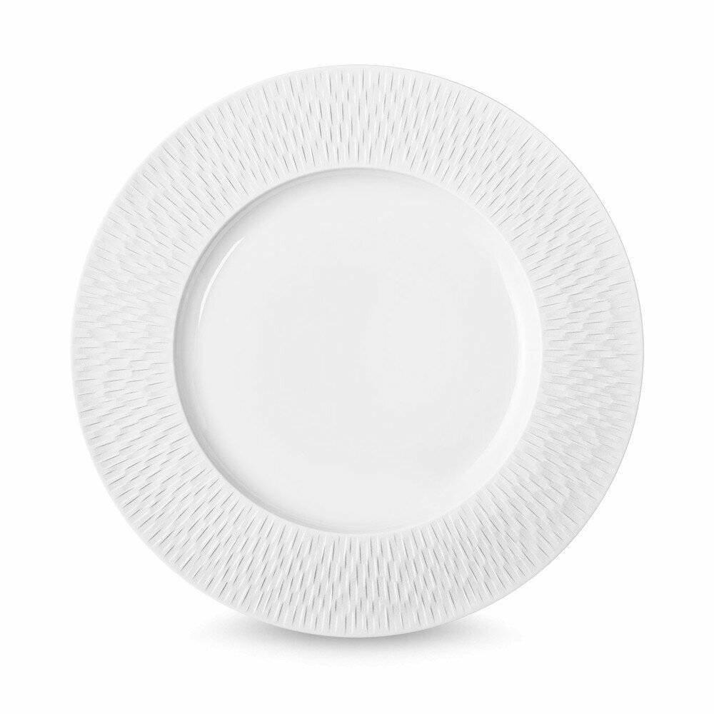 Тарелка подстановочная BLANC, 33 см, фарфор, белый 193319 Boreal Satin
