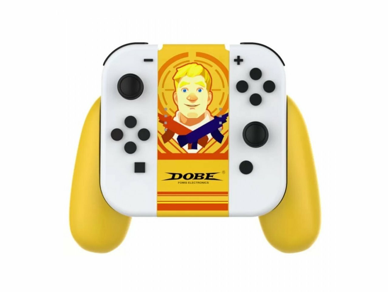 Подзаряжающий держатель Charging Grip для Joy-Con (Yellow) (Dobe TNS-880Q)