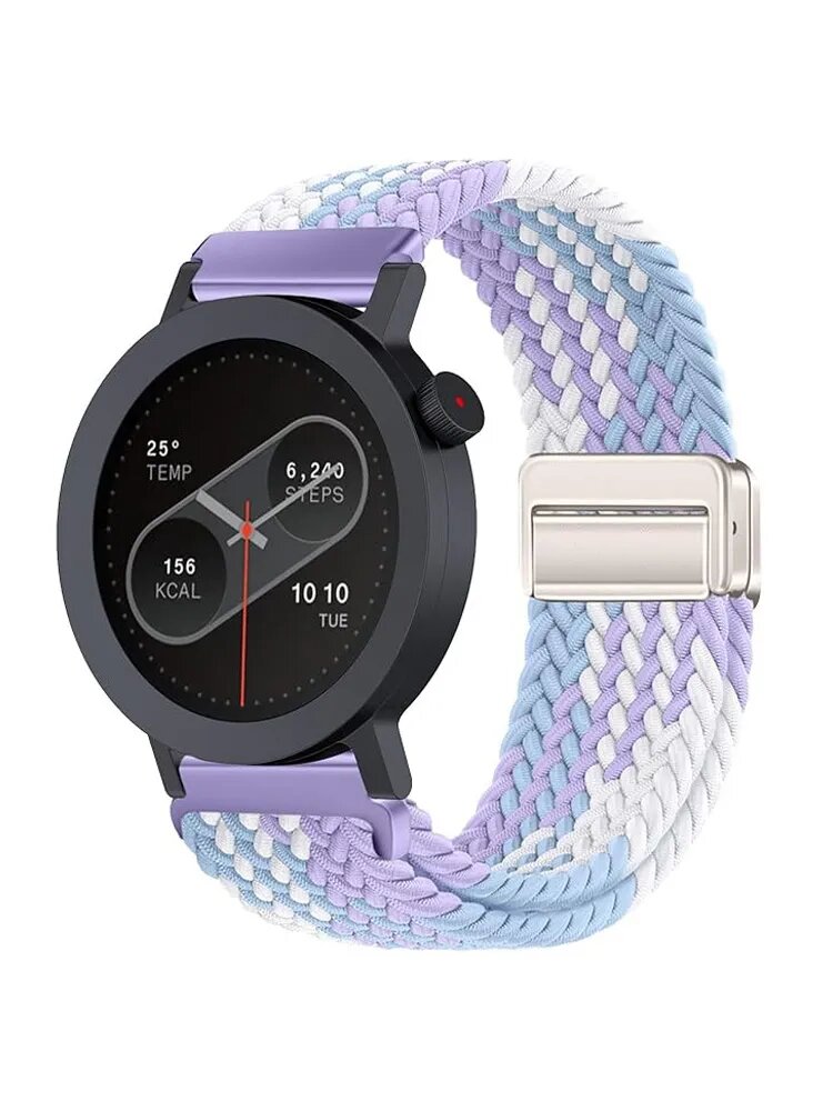Ремешок 22мм для CMF Watch 3 Pro /CMF Watch Pro 2/CMF by Nothing Watch Pro, Магнитный нейлоновый браслет-липучка , Быстросъемный, регулируемый, удобный