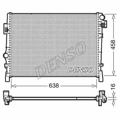 Радиатор охлаждения Denso DRM09054 для Dodge Journey; Fiat Freemont