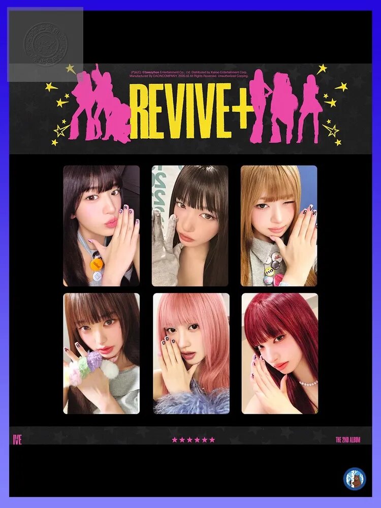 Звёздные карточки, IVE, REVIVE, сувенирные карточки